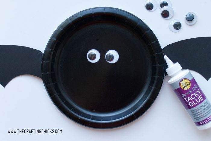 Bat Paper Plate Kids Craft