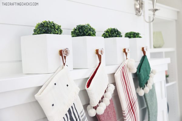 DIY Stocking Hanger Box - The Crafting Chicks
