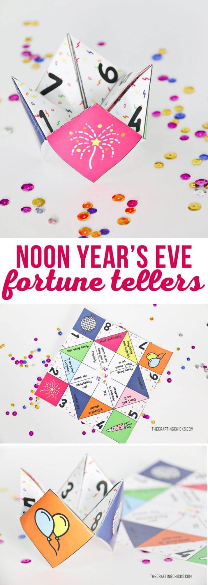 New Years Fortune Teller Printables - The Crafting Chicks