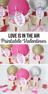 Love is in the Air Printable Valentine - The Crafting Chicks