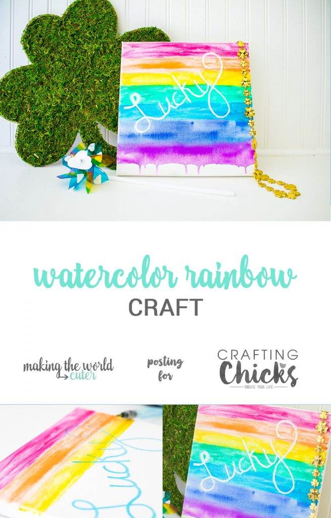 Watercolor Rainbow Craft - The Crafting Chicks