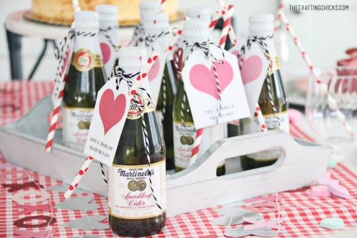 Martinelli's Sparkling Cider Valentine's Day Party - The Crafting Chicks