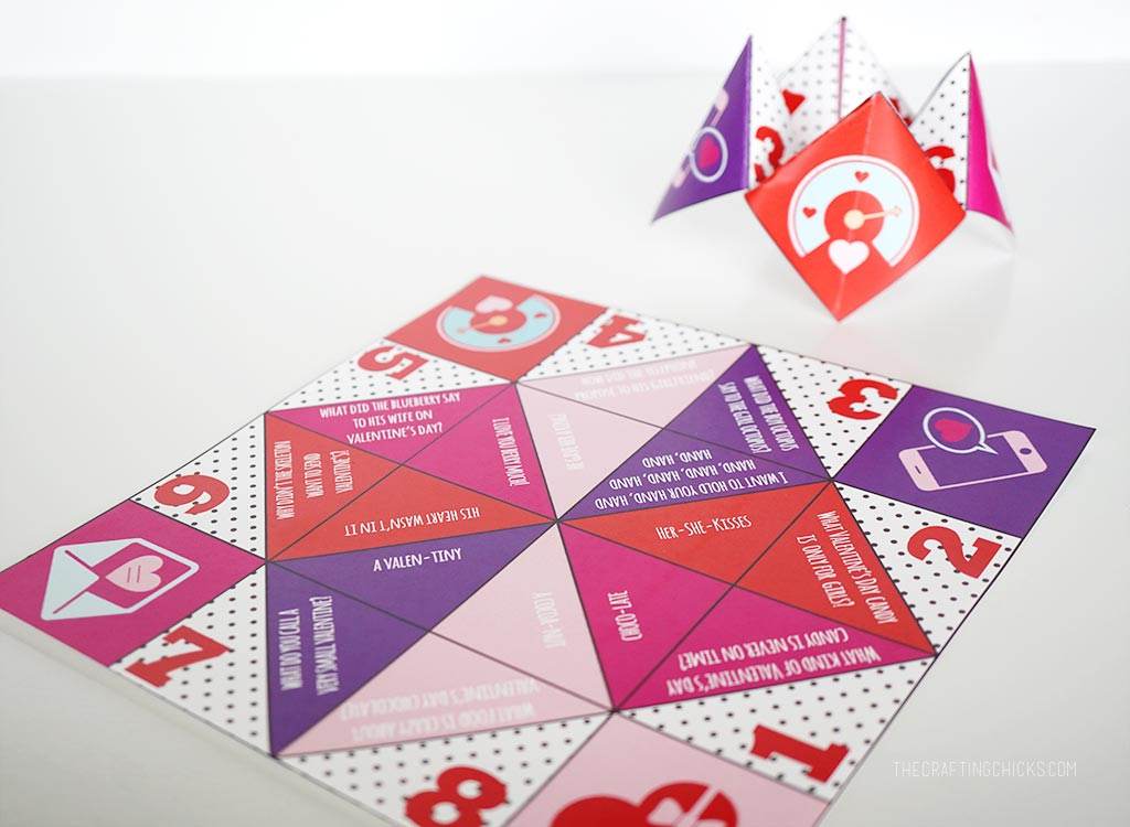 Valentine Cootie Catchers - The Crafting Chicks