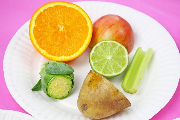 Painting with Fruit and Vegetables - The Crafting Chicks