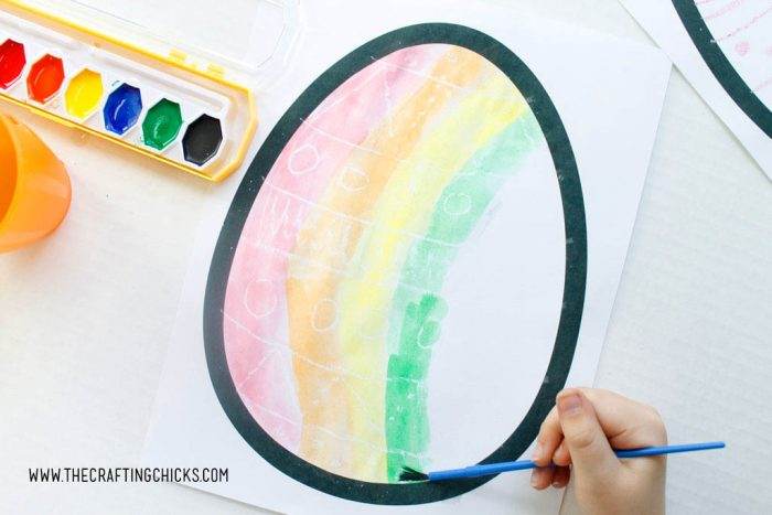 Watercolor Easter Eggs Resist– A Fun & Mess-Free Easter Art Project ...