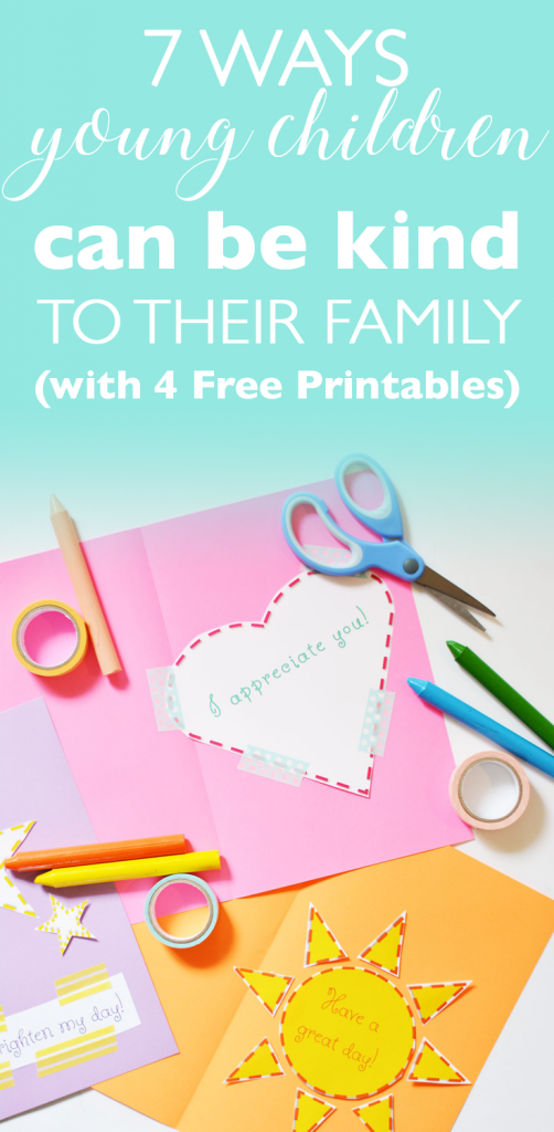 7 Ways Young Children Can Be Kind To Their Family - The Crafting Chicks