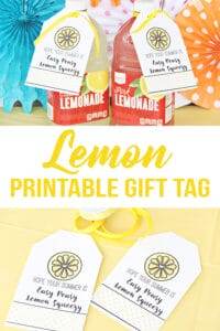 Lemon Gift Tag for Summer - The Crafting Chicks