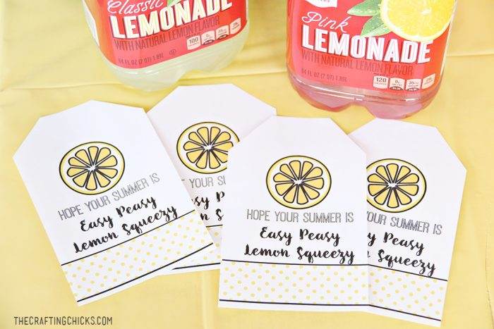 Lemon Gift Tag for Summer - The Crafting Chicks