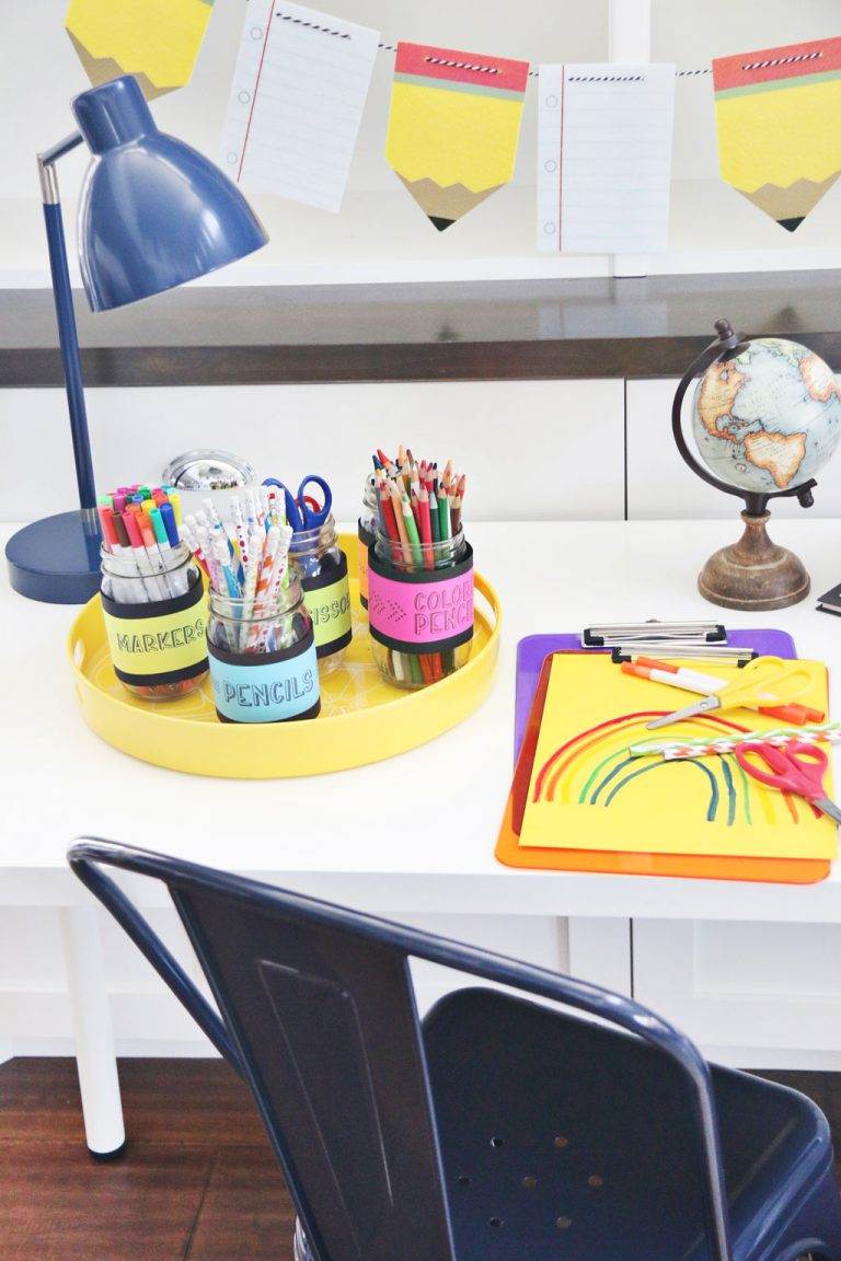 Colorful Kids Work Station - The Crafting Chicks
