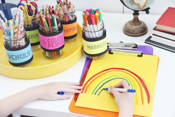 Colorful Kids Work Station - The Crafting Chicks
