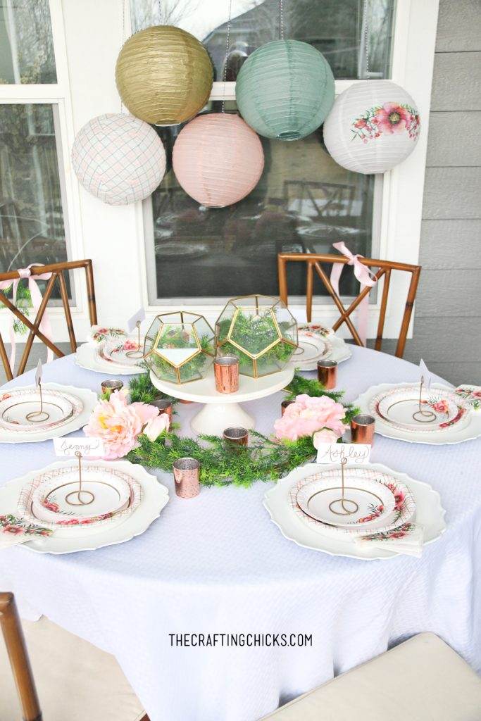 Easy Floral Bridal Shower - The Crafting Chicks