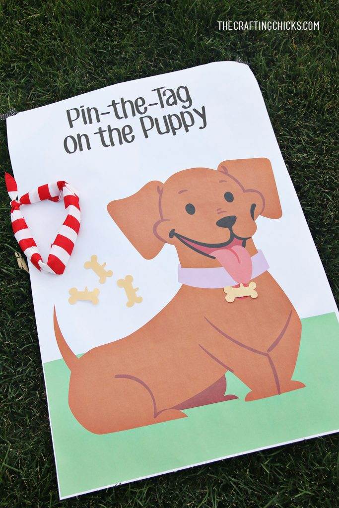 Pin the Tag on the Puppy Printable - The Crafting Chicks