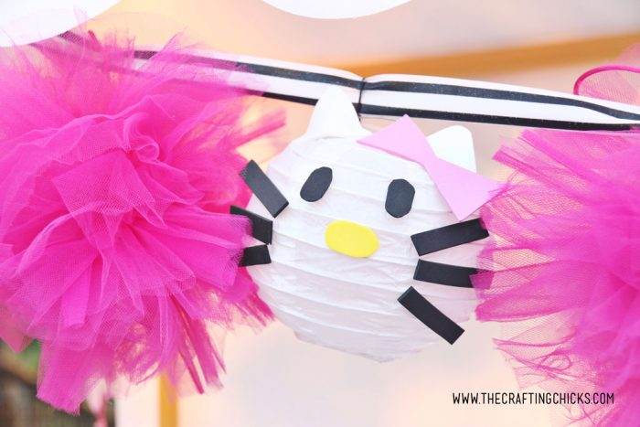Hello Kitty DIY Paper Lanterns - The Crafting Chicks
