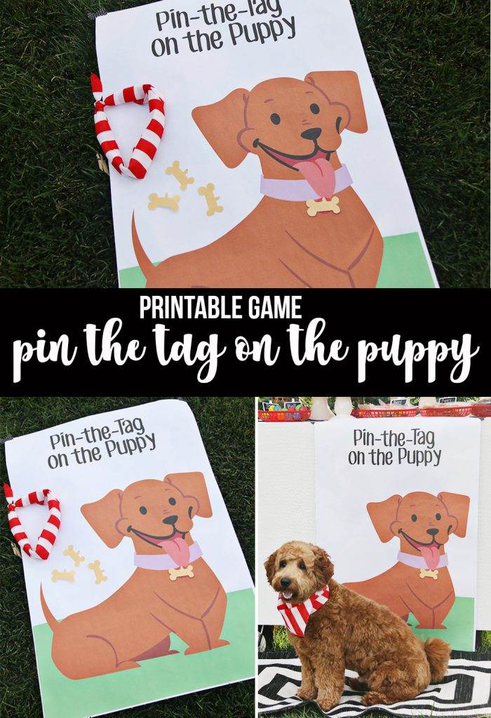 Pin the Tag on the Puppy Printable - The Crafting Chicks