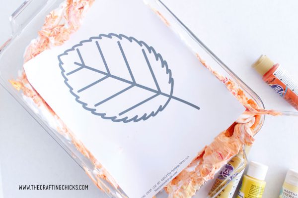 Shaving Cream Fall Leaves - The Crafting Chicks
