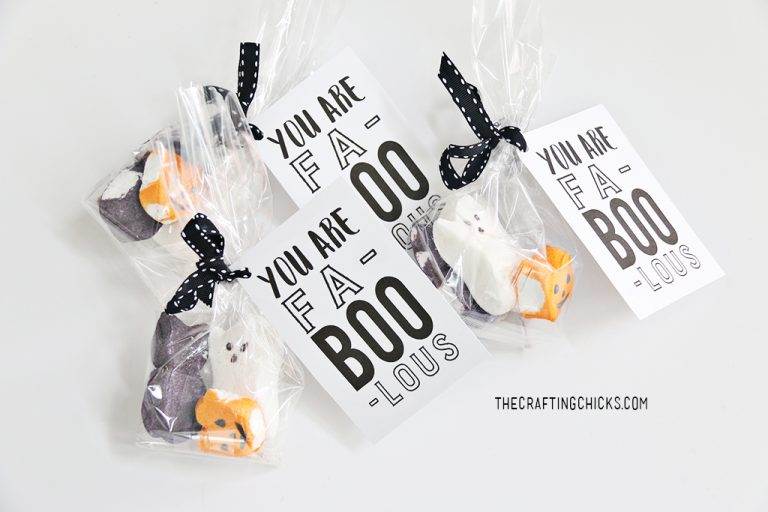 Fa "BOO" Lous Halloween Treat Tag - The Crafting Chicks
