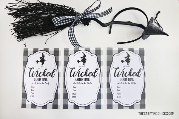Witch Tea Party Free Printable Invite - The Crafting Chicks
