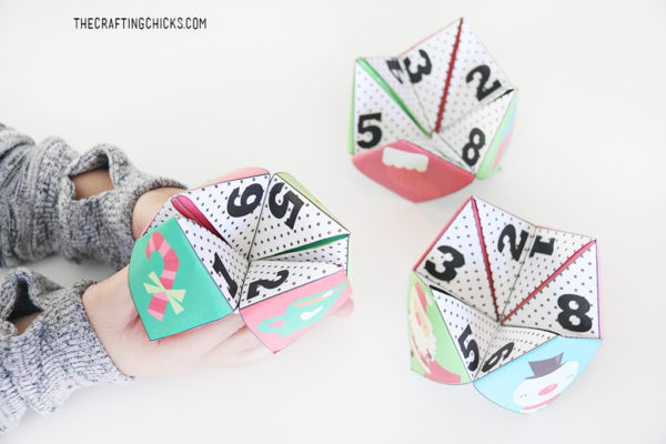 Clever Christmas Cootie Catchers - The Crafting Chicks