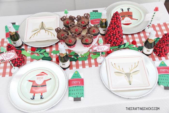 Christmas Party Table for Kids - The Crafting Chicks