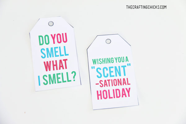 Christmas Scents Gift Tag - The Crafting Chicks