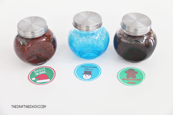 Christmas Slime Recipes with Free Gift Tag - The Crafting Chicks