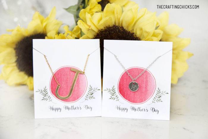 Mother's Day Necklace Cards - The Crafting Chicks