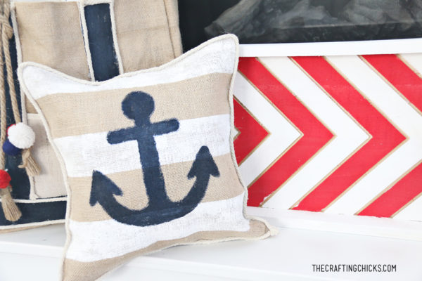 Patriotic Nautical Mantel - The Crafting Chicks