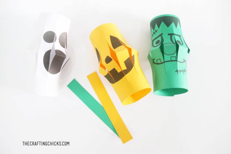 Halloween Paper Lantern Printables - The Crafting Chicks