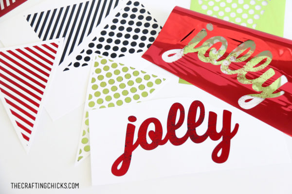 Holiday Foil Banner - The Crafting Chicks