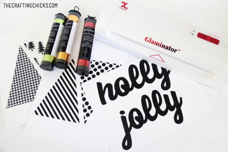 Holiday Foil Banner - The Crafting Chicks