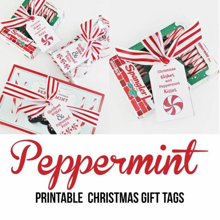 Peppermint Gift Tag Printable - Perfect for Christmas Gifts - The ...
