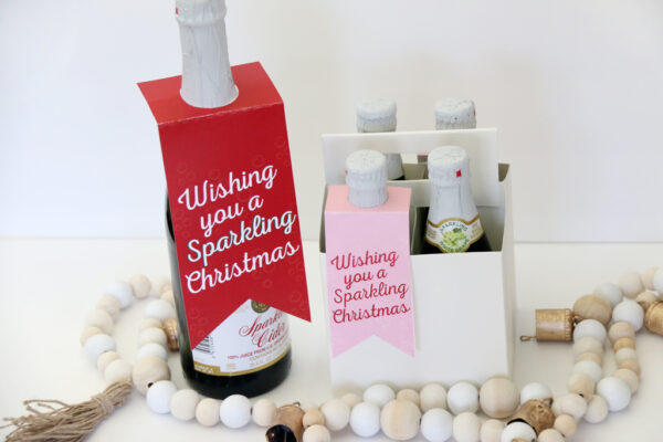 Christmas Sparkling Cider Gift Tag - The Crafting Chicks