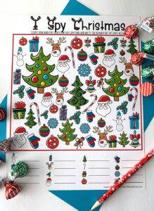 Christmas I-Spy Free Printable Game - The Crafting Chicks