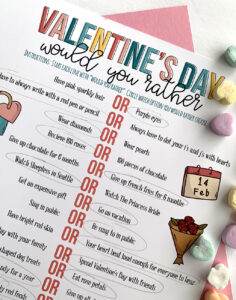 Valentine’s Day Would You Rather Printable – A Fun Activity for Kids ...