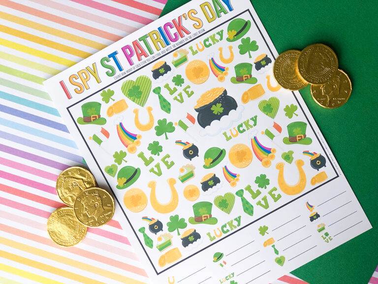 St. Patrick's Day I Spy Printable Game - The Crafting Chicks