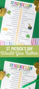 St. Patrick's Day Would You Rather - The Crafting Chicks