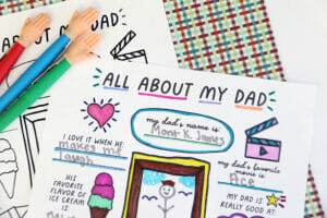 All About My Dad: A Free Father's Day Printable + Fun Activities - The ...