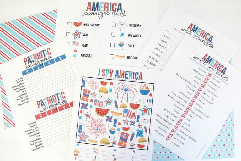 America Scavenger Hunt - The Crafting Chicks