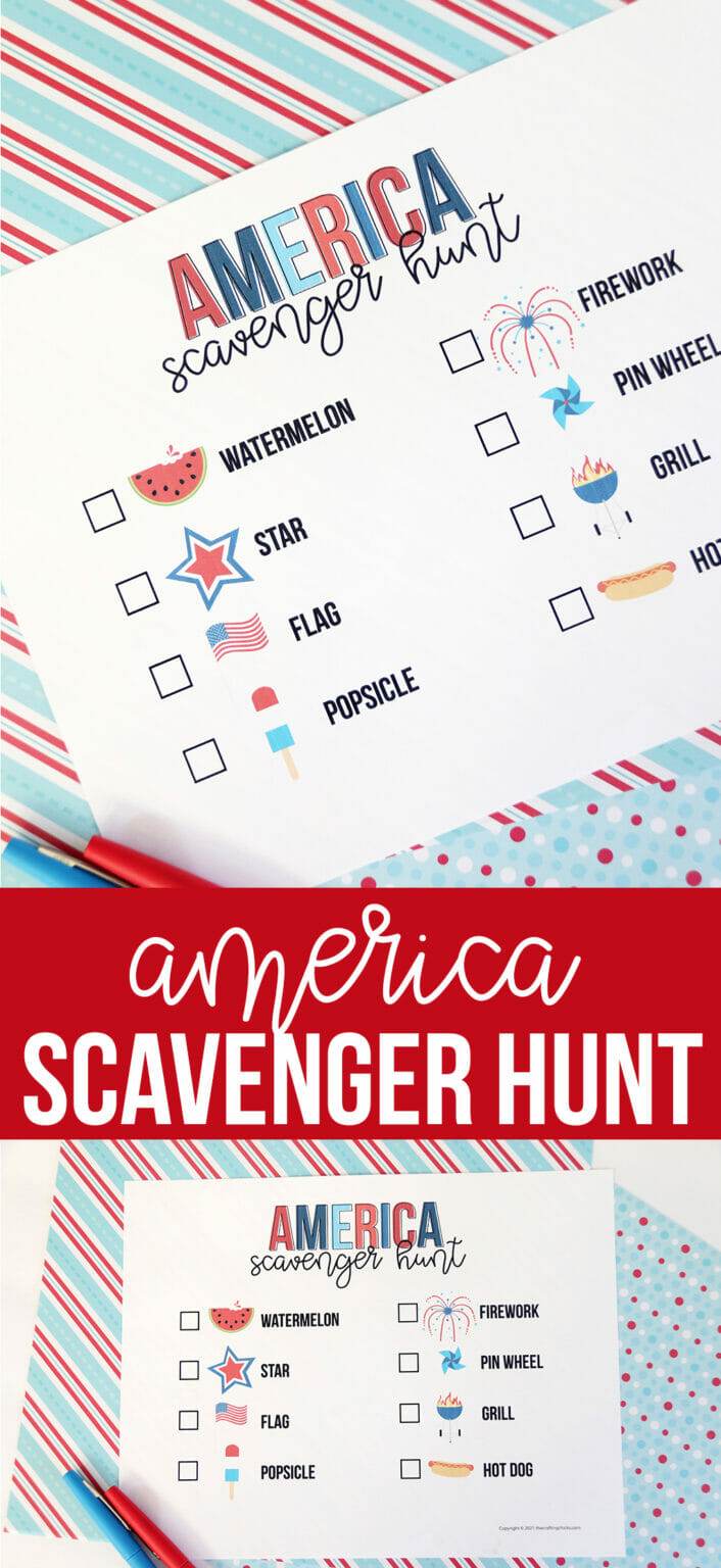 America Scavenger Hunt - The Crafting Chicks