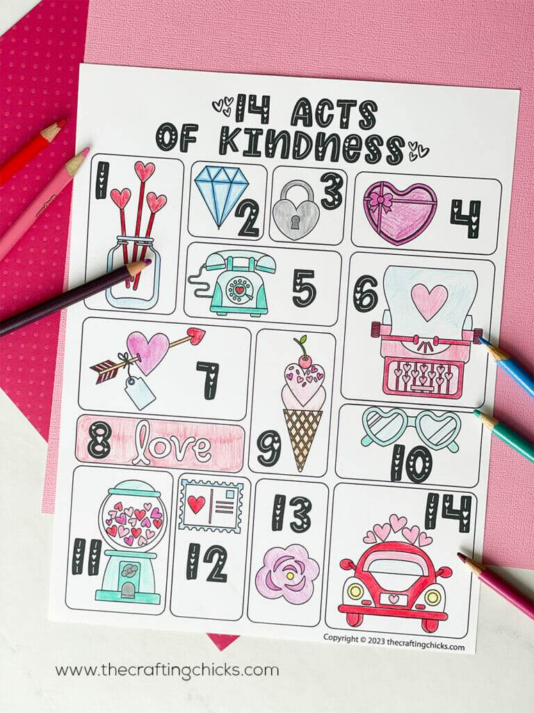 14 Acts of Kindness Printable - The Crafting Chicks