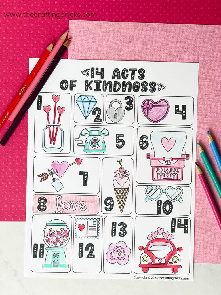 14 Acts of Kindness Printable - The Crafting Chicks