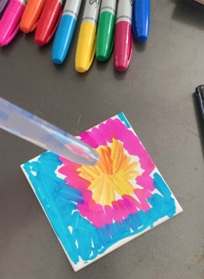 Tile Fire Art - The Crafting Chicks