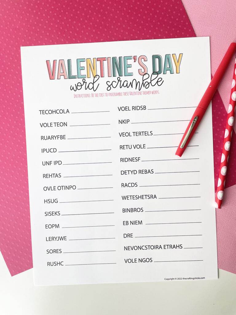 Fun And Interactive Printable Valentine Games For All Ages - The ...
