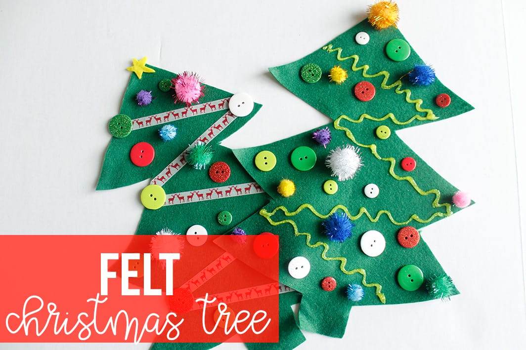 Felt Christmas Tree Kids Craft - The Crafting Chicks