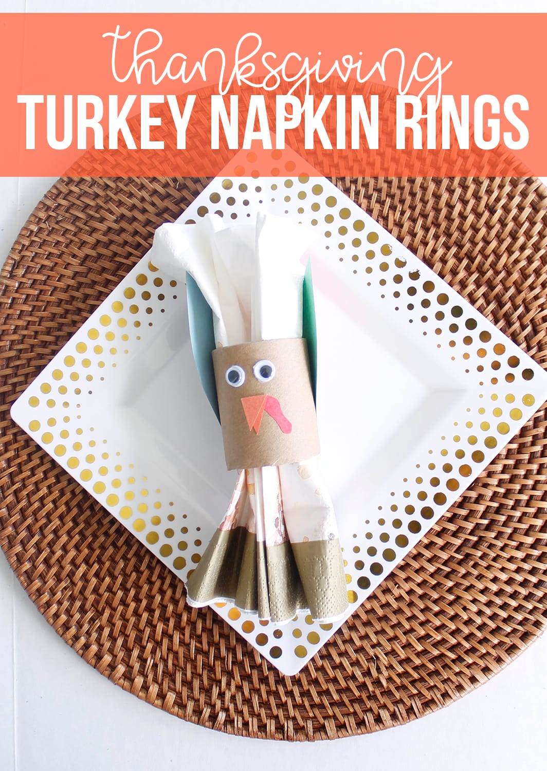 Thanksgiving Turkey Napkin Holder Craft - The Crafting Chicks