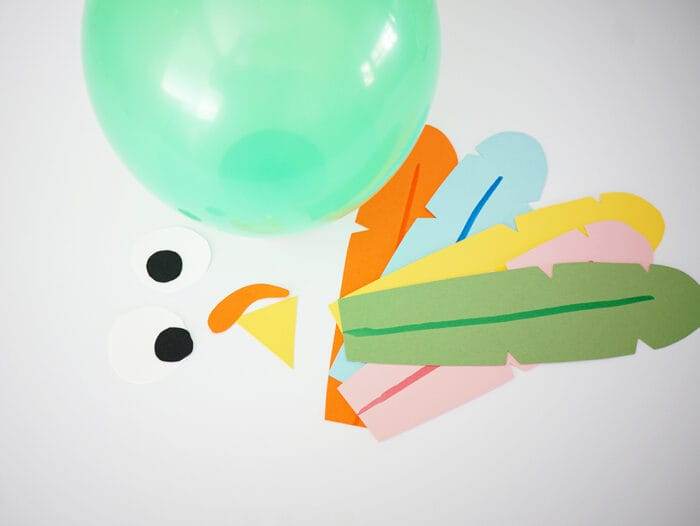 Turkey Balloon Kid Craft - The Crafting Chicks