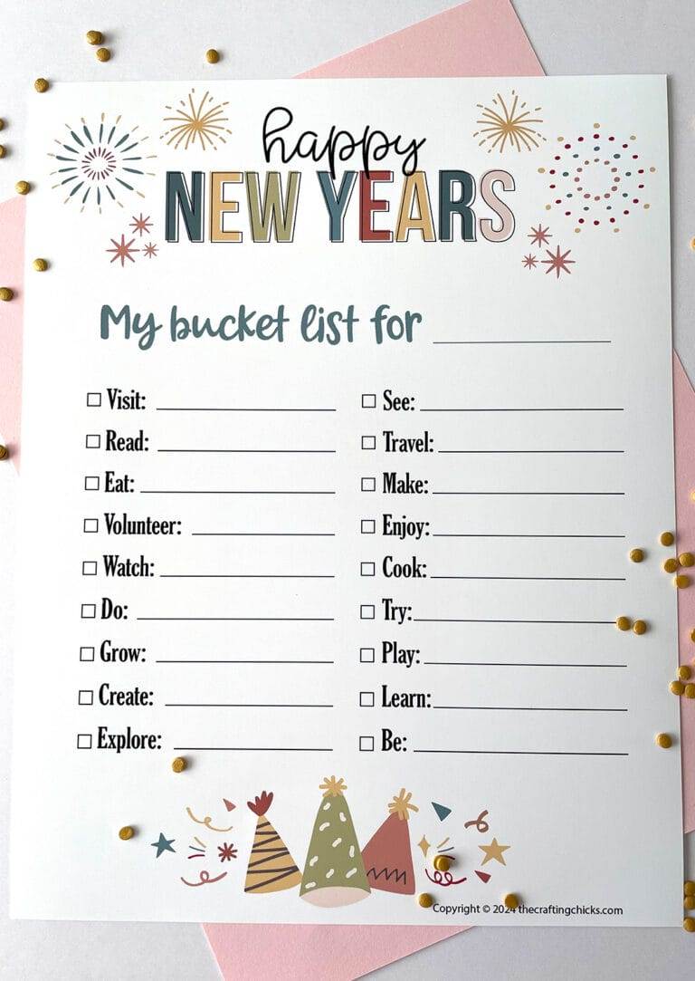 Create a Fun New Year's Bucket List for the Whole Family - The Crafting ...