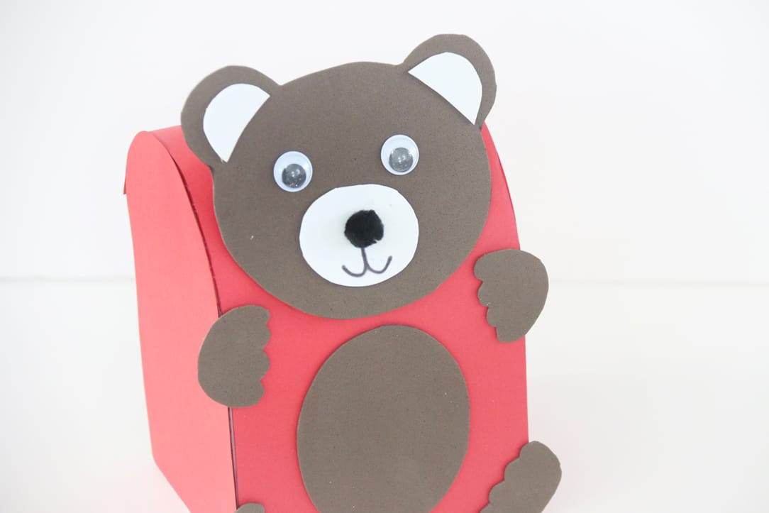 How To Make A Teddy Bear Valentine Card Box: Easy, Cute, And Free ...