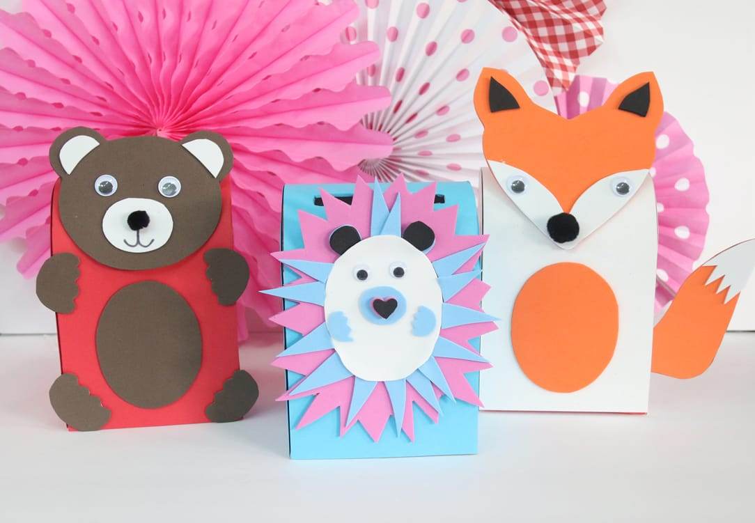DIY Fox Valentine Box With Printable Template - The Crafting Chicks