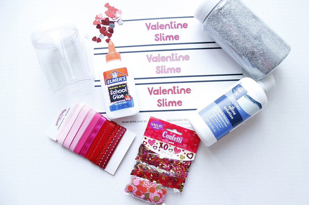 How to Make Valentine's Day Slime with Free Printable Valentine Cards ...